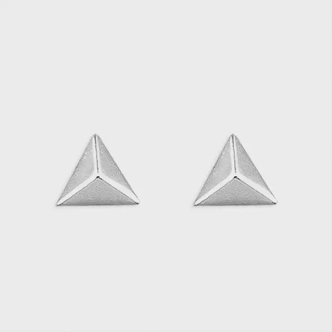 Small triangular pyramid stud – Iconic Jewellery Store