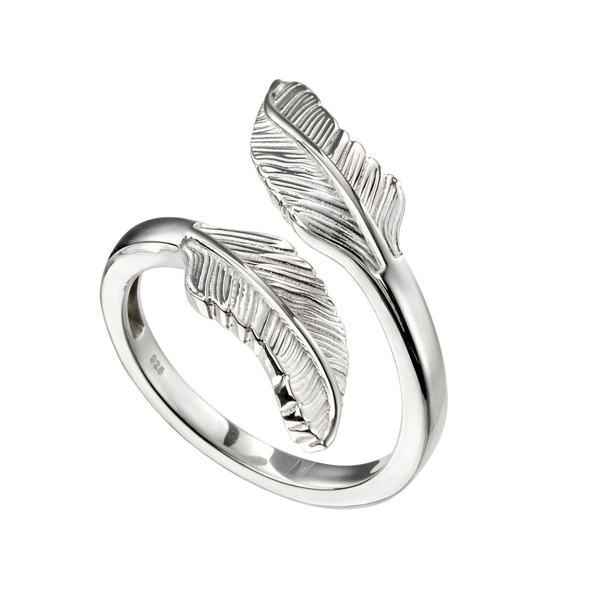 Sterling Silver Double Split Feather RING – Iconic Jewellery Store