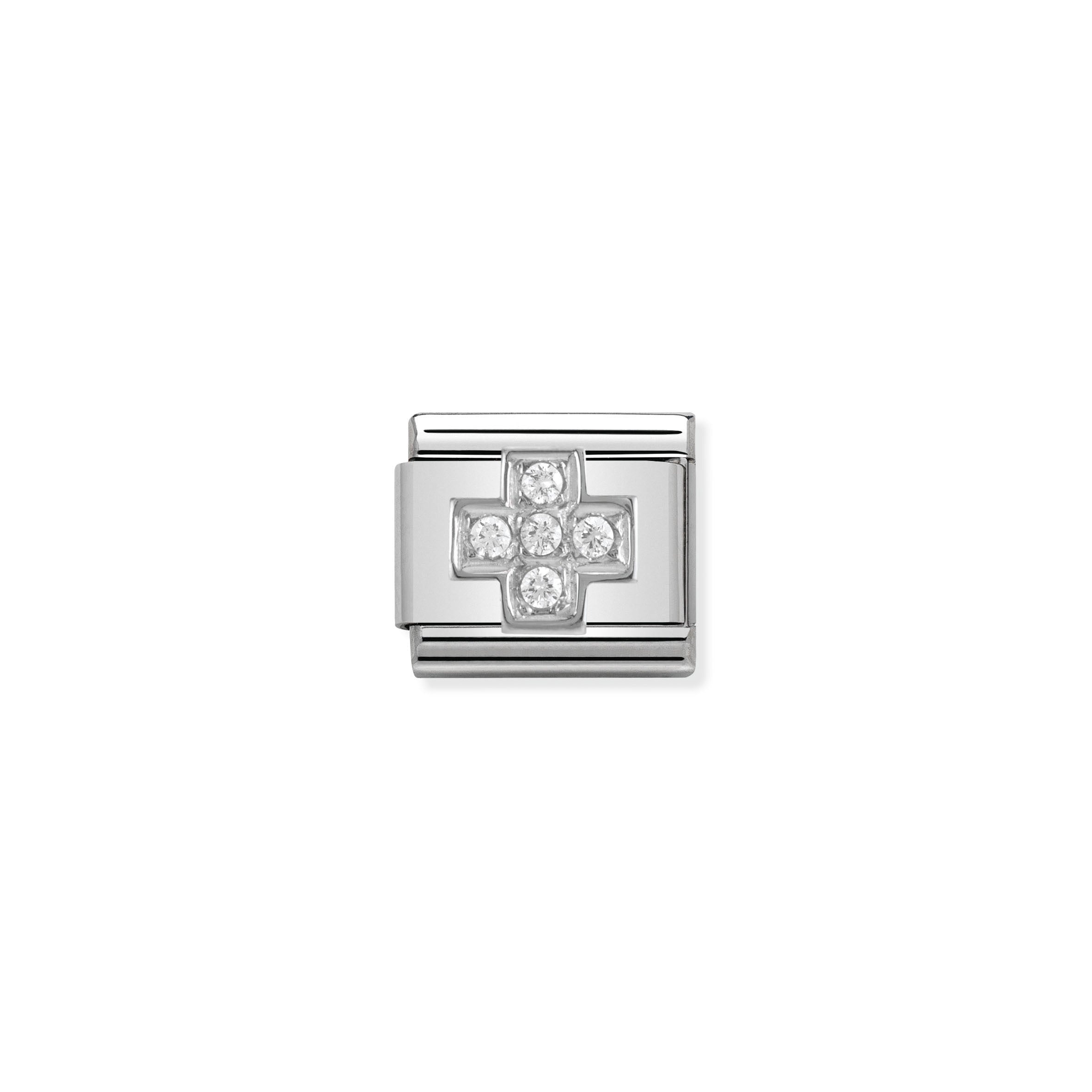 Composable CL SYMBOLS steel , Cubic zirconia and silver 925 (03_Cross ...
