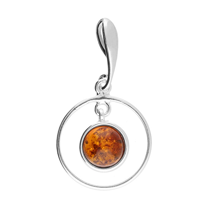 Circle Amber Pendant – Iconic Jewellery Store